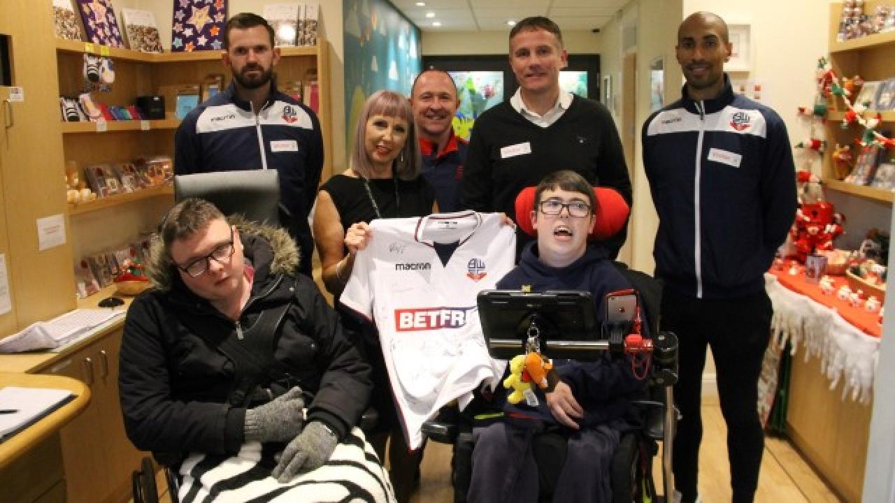 First team management and players visit Wanderers' National Charity of ...