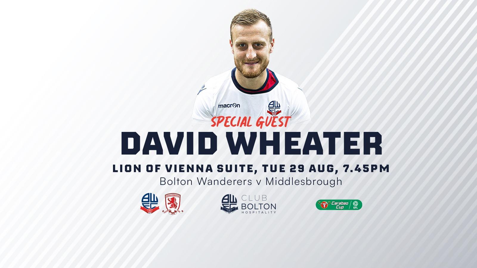 Middlesbrough Fixture | Join David Wheater In Lion of Vienna Suite ...