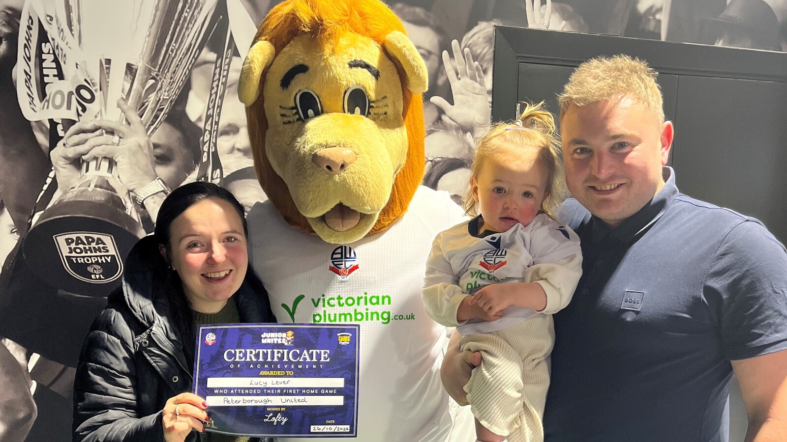 Junior Whites' First Time Fan Certificates Relaunched! | Bolton ...