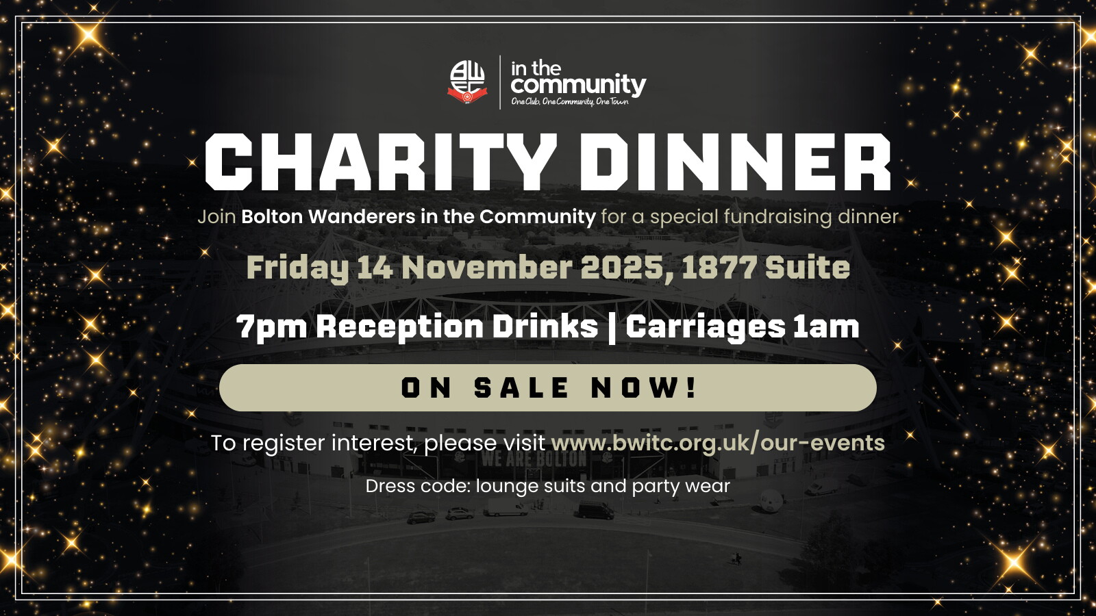 BWitC | 2025 Annual Charity Dinner Launched! | Bolton Wanderers FC