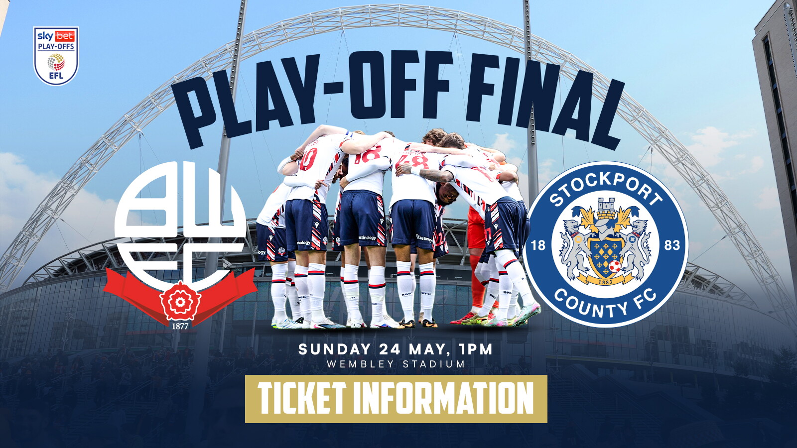 Wanderers Announce Sky Bet League One Play-Off Final Ticket Details ...