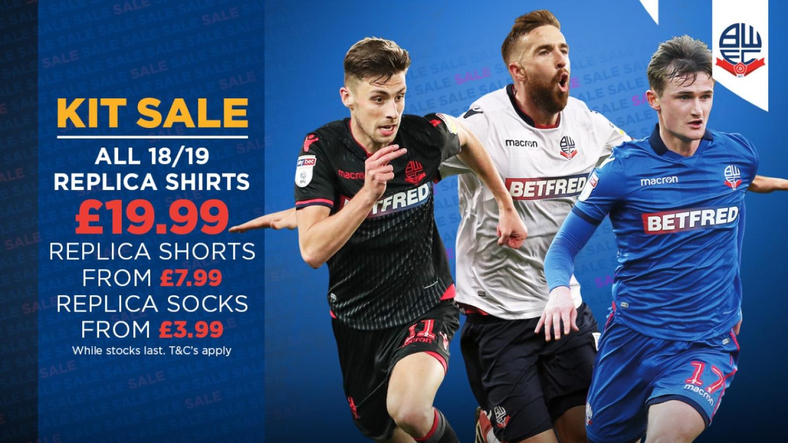 All BWFC Replica Shirts Just £19.99 Each! | Bolton Wanderers FC
