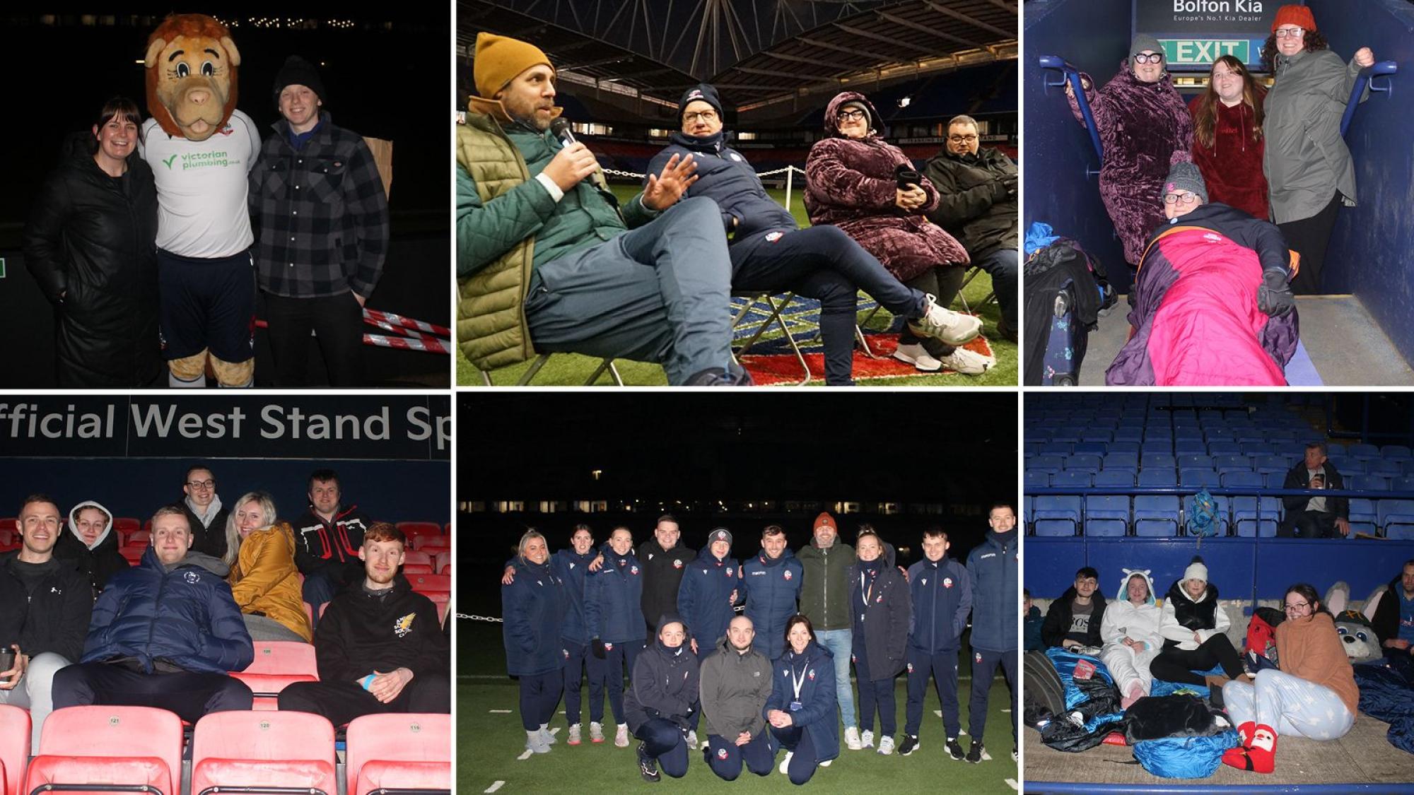 BWFC Charity Sleepout raises over £32,000 | Bolton Wanderers FC