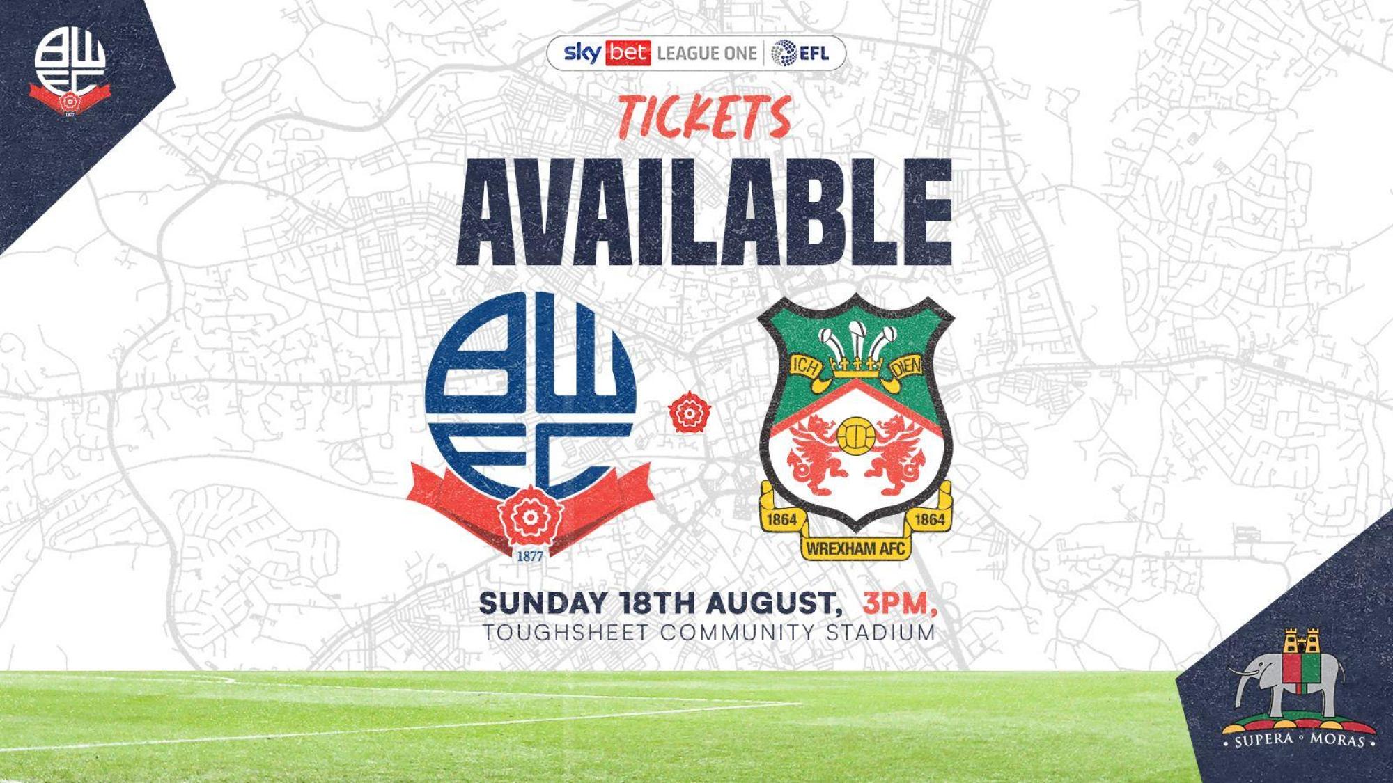Tickets | Over 25,000 Sold For Wrexham Game | Bolton Wanderers FC