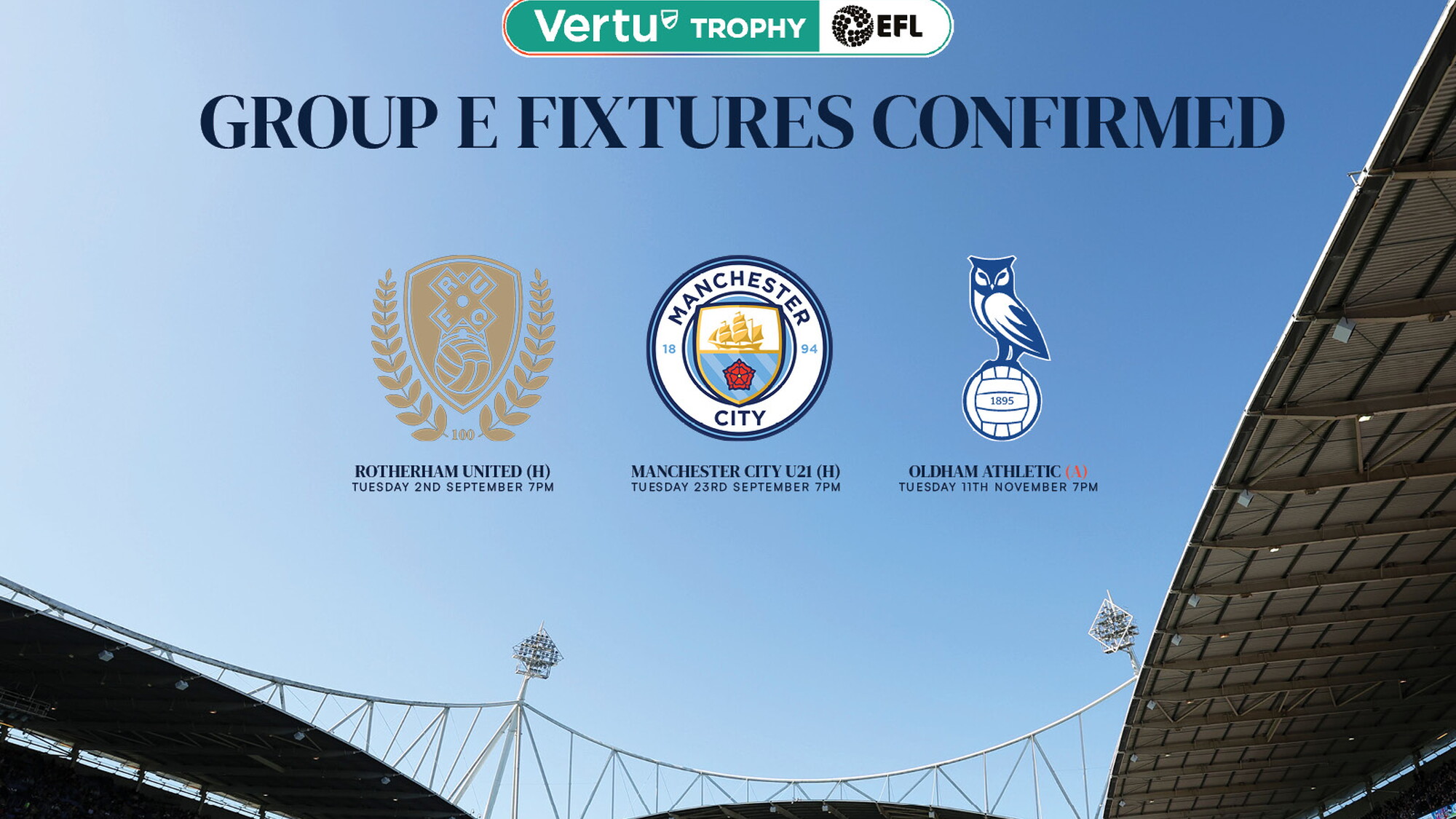 Vertu Trophy Dates Confirmed | Bolton Wanderers FC