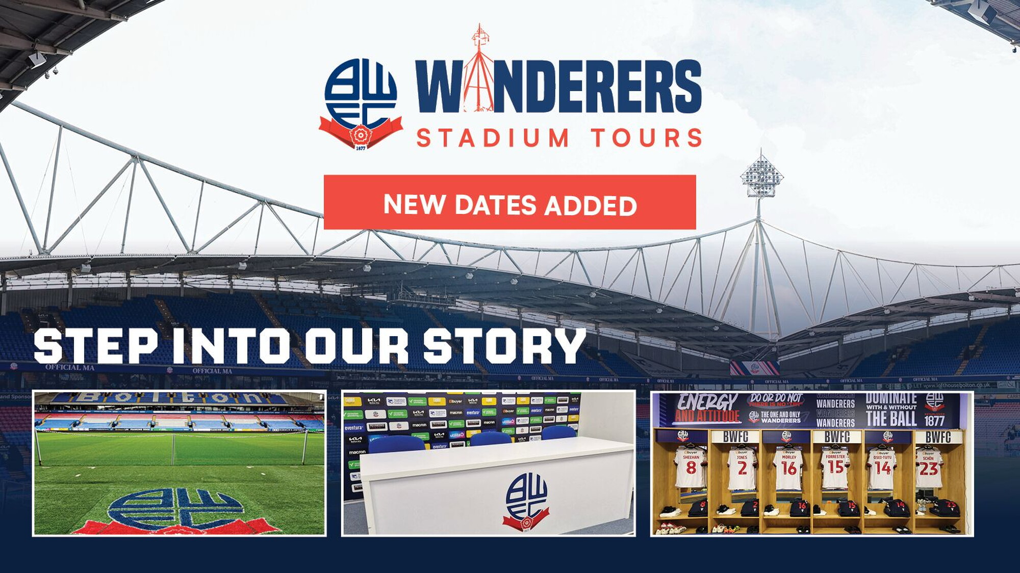 New Dates in 2026 for Wanderers Stadium Tours | Bolton Wanderers FC