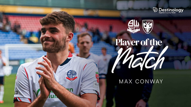 Max Conway wins Destinology Player of the Match vs AFC Wimbledon ...