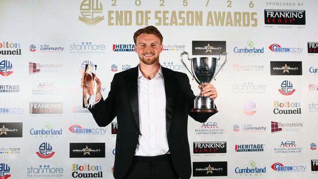 Dalby Is Player Of The Year | Bolton Wanderers FC