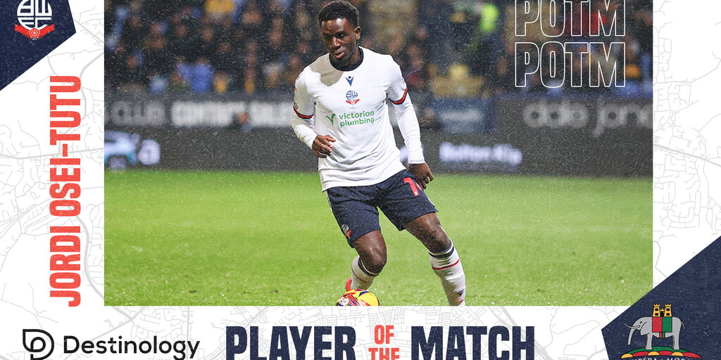 Jordi Osei-Tutu Wins Destinology Player of the Match Against Mansfield ...