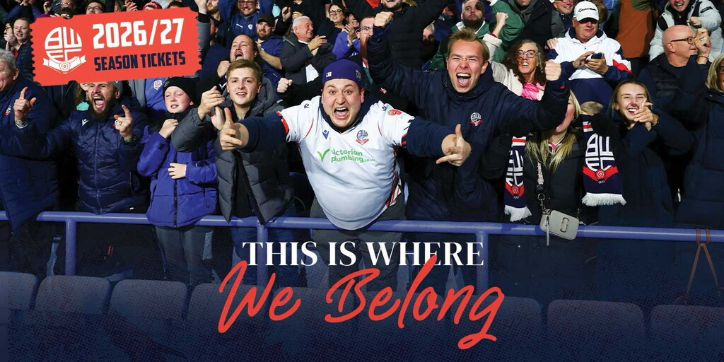 Season Tickets 2026/27 | Bolton Wanderers FC